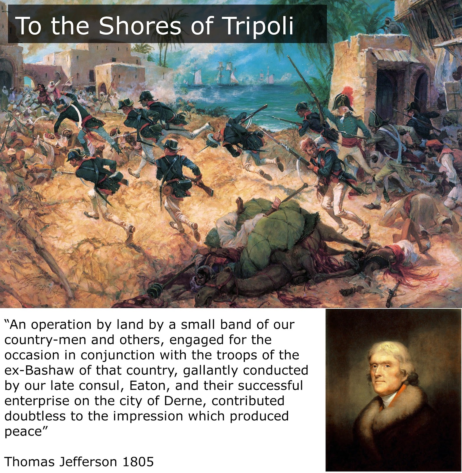 State of the Union History: 1805 Thomas Jefferson - Battle of Derne