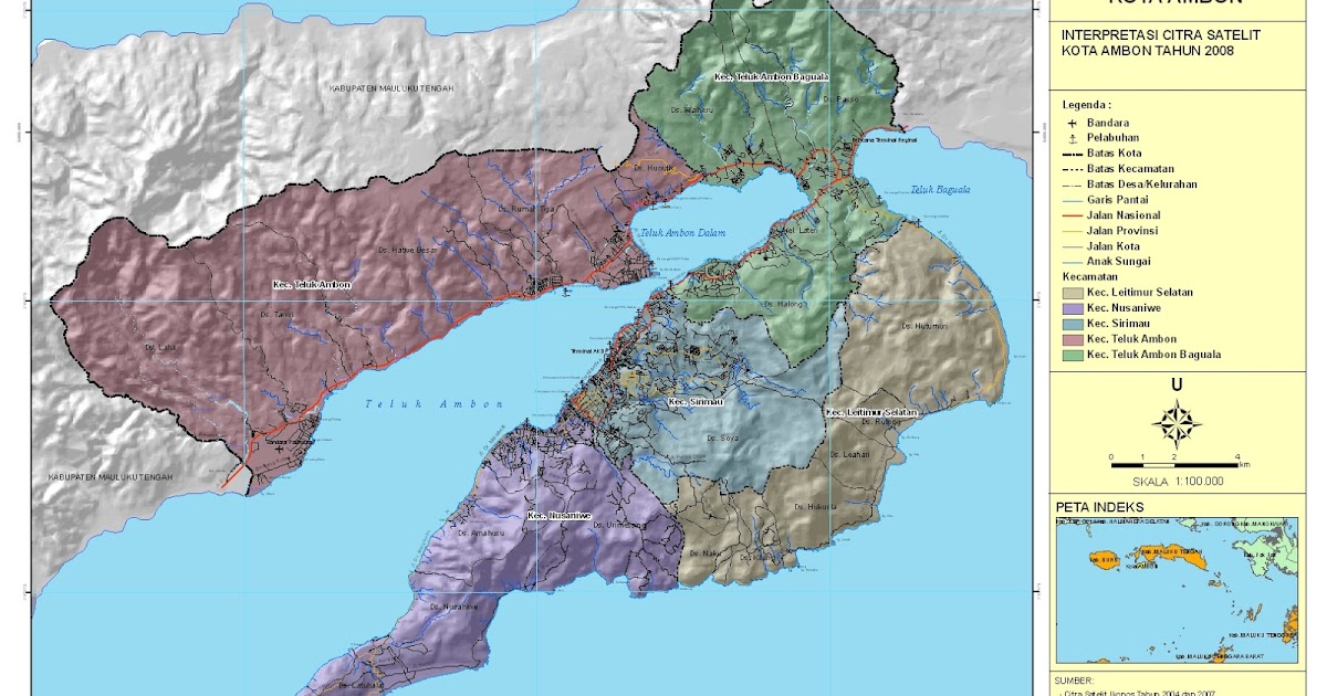 Peta Ambon: Gambaran Umum Wilayah Kota Ambon
