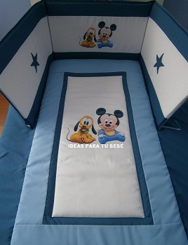 IDEAS PARA TU BEBE: Juego de cuna Mickey y pluto bebe - Cristina (Bilbao)