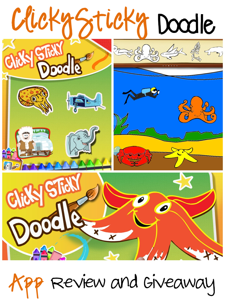 ClickySticky Doodle {App Review and Giveaway}