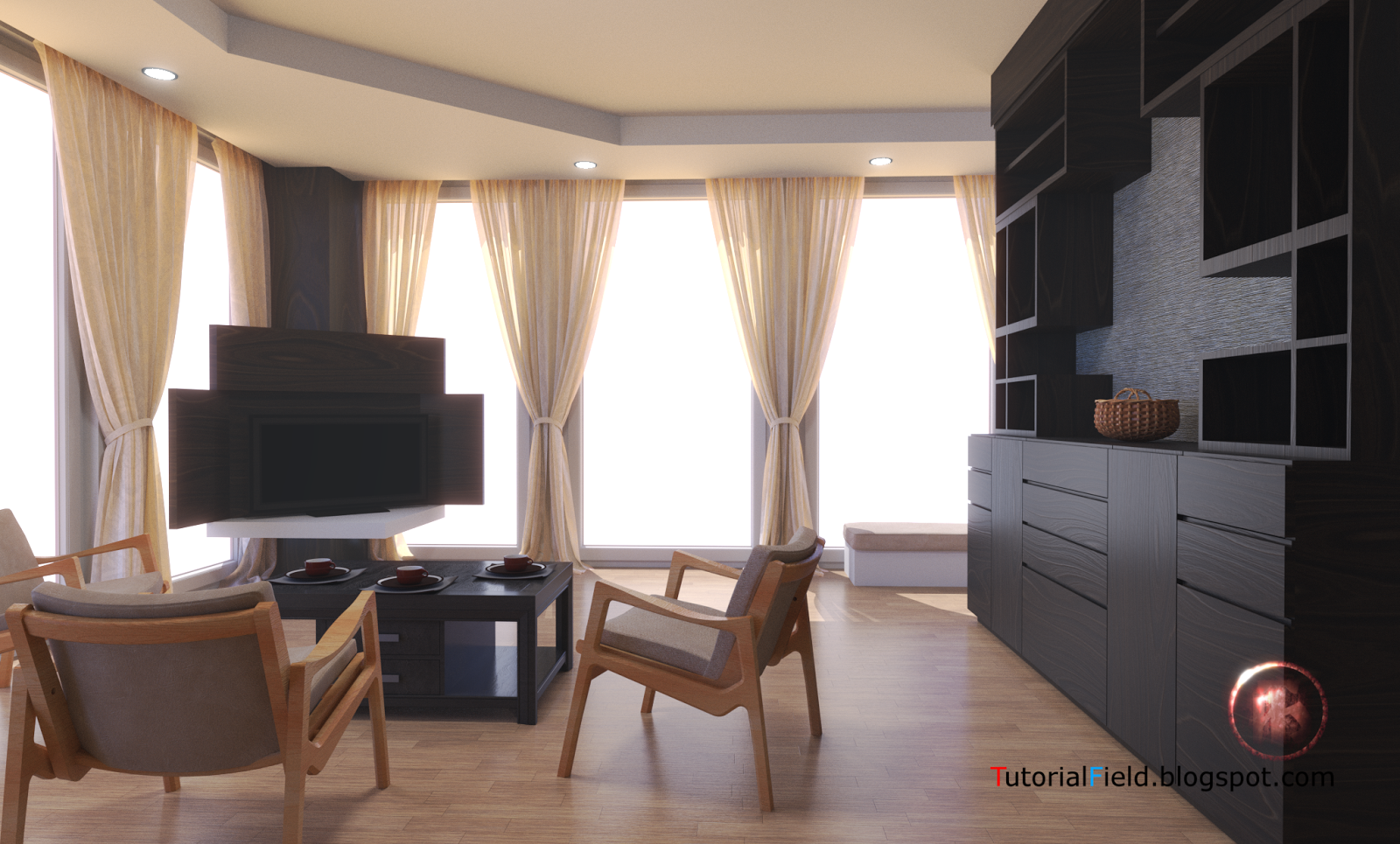 TutorialField.blogspot.com: Blender 3D - Interior Design (experimental ...