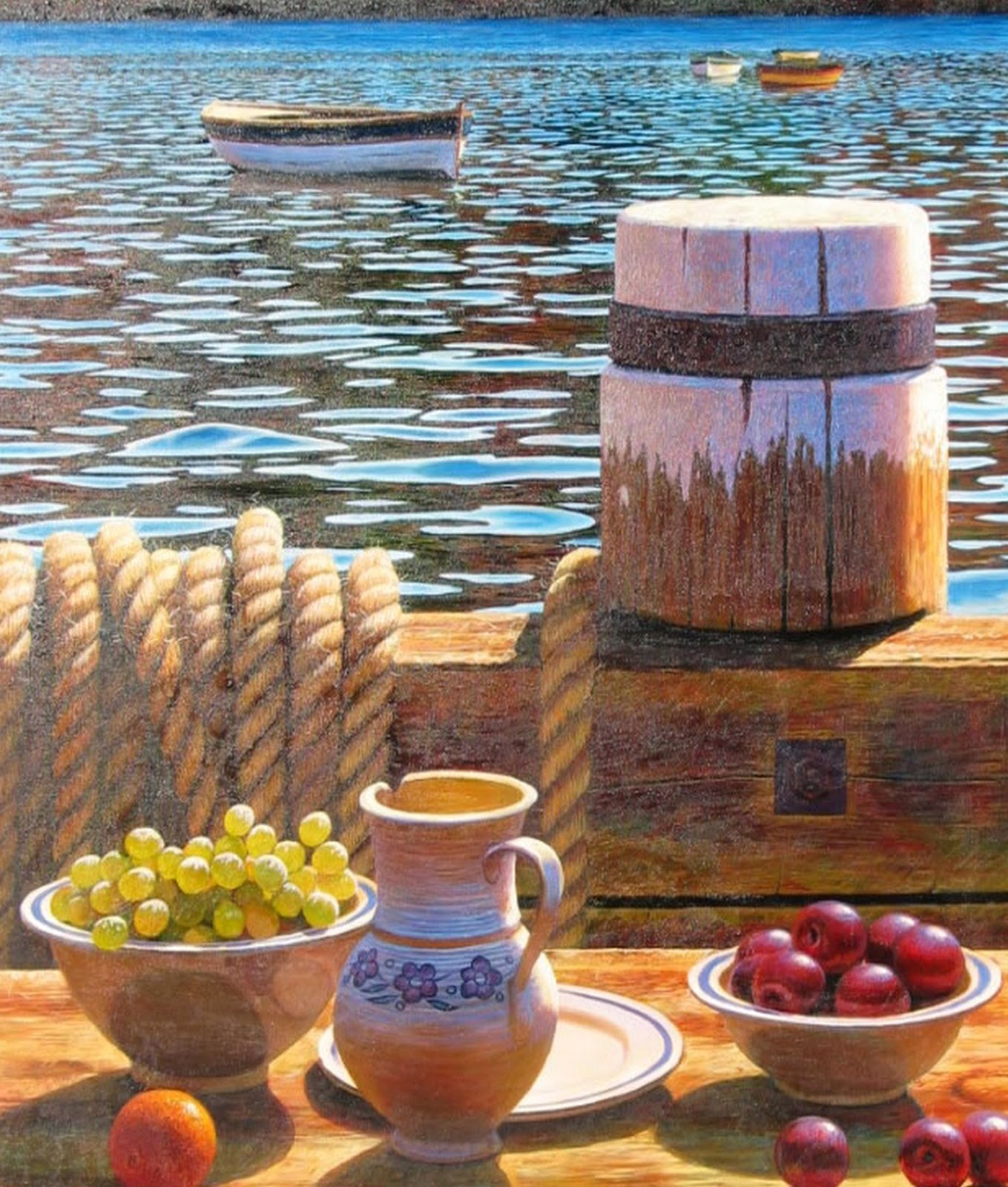 Historia y evolución de la pintura artística : Bodegones con Paisajes ...