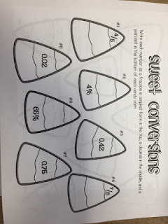 Mrs. Meadows 6th Grade Math VMS: sweet conversions quiz