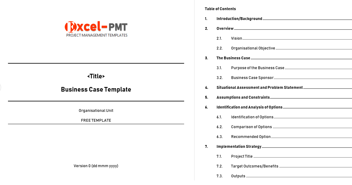 How To Write Business Case Free Template Examples Project 