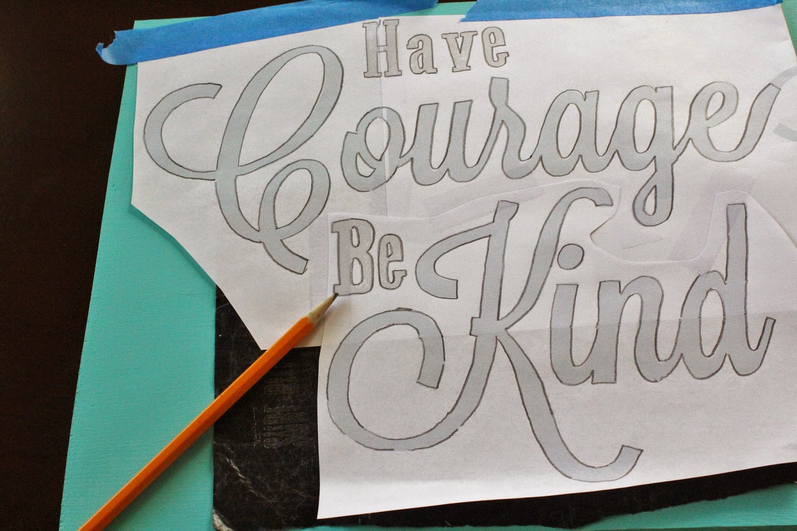 Make your Own Signs- transfer lettering and Frame