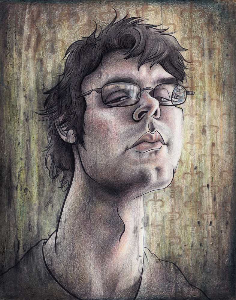 Two Tree Illustrations: "gloomy portraits"