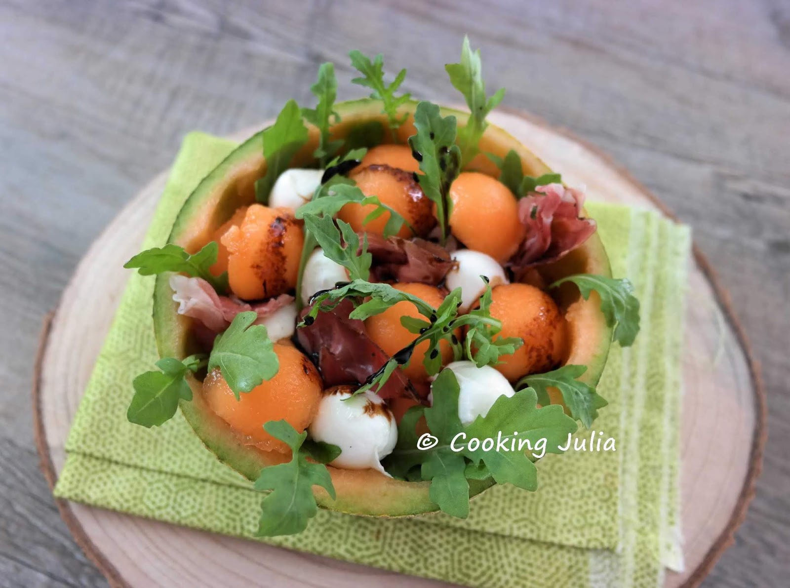 COOKING JULIA : MELON GARNI À L'ITALIENNE