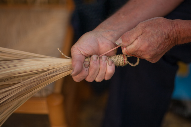 Weaving by the Sea: Brush up on your palm work....
