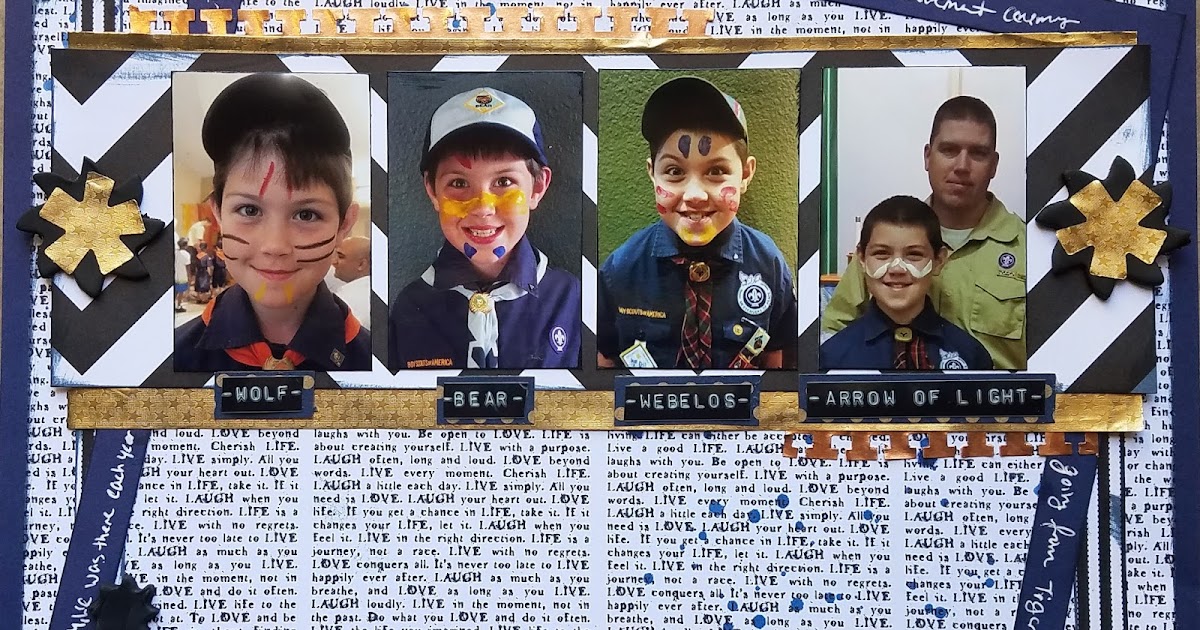 Erin Reed Makes: Cub Scout Rank Advancement - Scrapbook Page: Creating ...