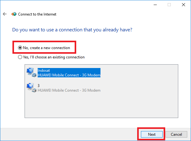 CARA MEMBUAT KONEKSI DIAL UP PADA WINDOWS 10