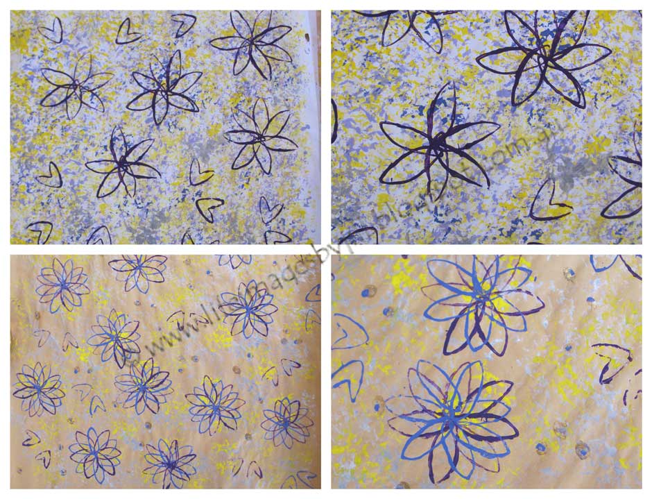 Life Images by Jill: How to hand print wrapping paper