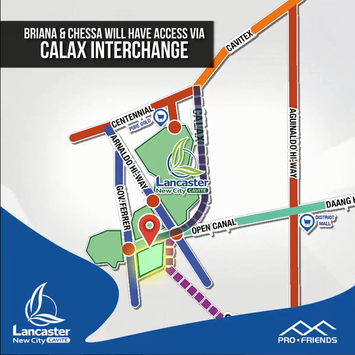 Briana and Chessa access via CALAX interchange | LANCASTER NEW CITY CAVITE