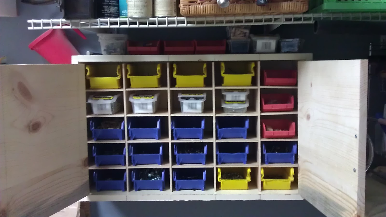 She's just a girl who creates...: Up-Cycled project, small parts bin ...