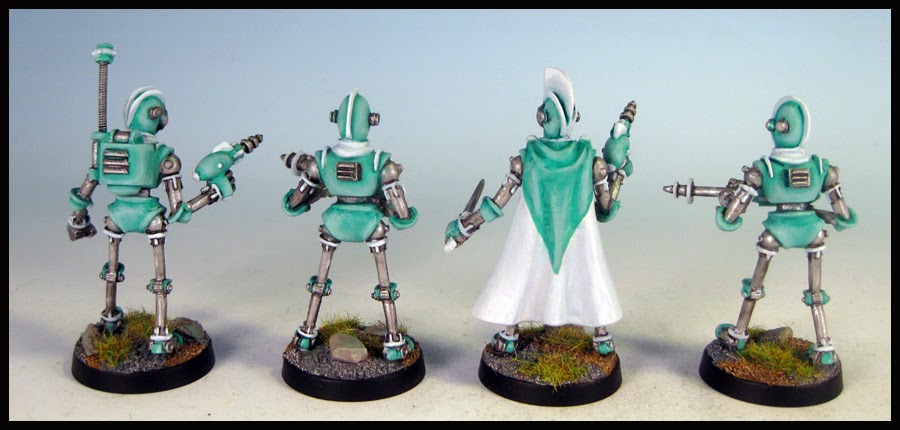 Some Retro Future Robots from Hydra Miniatures