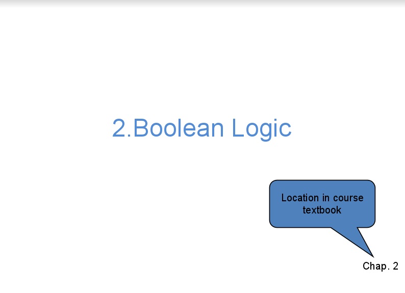 [ICT] Boolean Logic(2nd Lecture Slides)