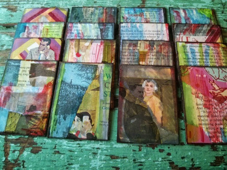 Using markers I had on hand, I distressed the edges of the cards. You ...