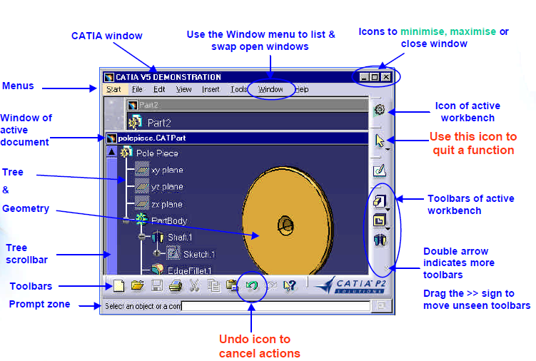 CADDIM: GETTING STARTED WITH CATIA V5