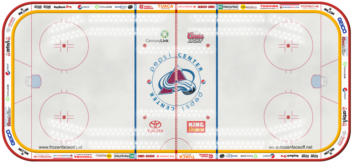 Colorado Avalanche 2013 ~ Frozen Faceoff - Full Rinks