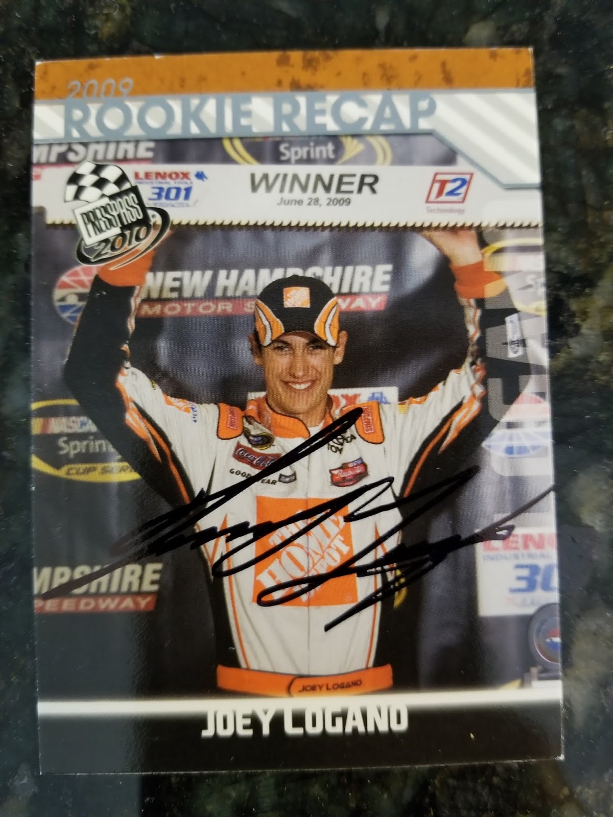 Autograph Through The Mail Athletes: Joey Logano