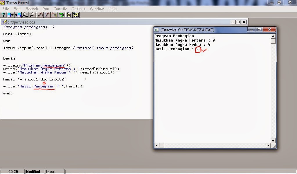 Membuat Program Kalkulasi pada Pascal - Double R