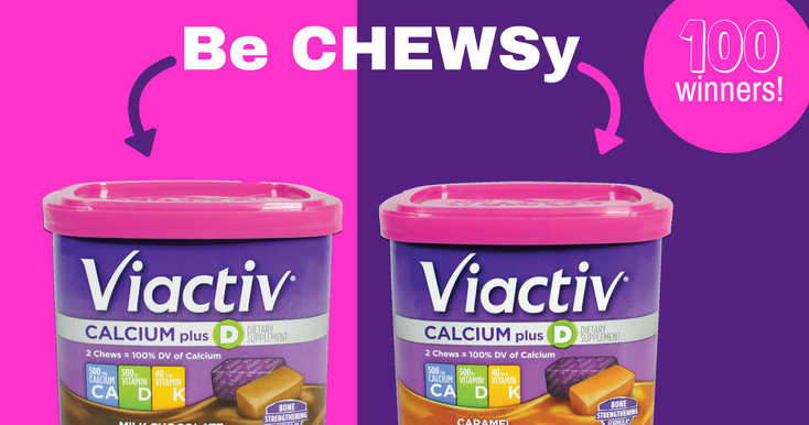 Viactiv Calcium Soft Chews Giveaway - 100 Winners Win a Free Canister ...