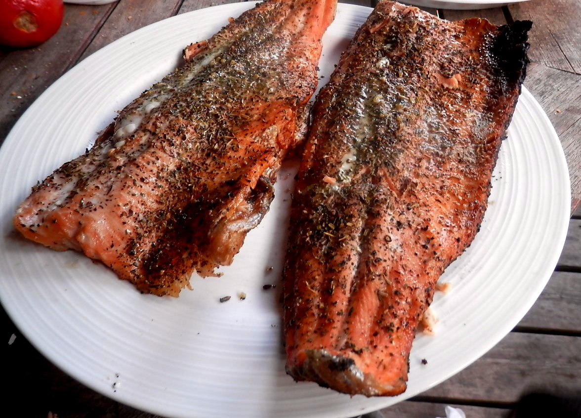 The Left Chapter: BBQed Rainbow Trout with Herbs-de-Provence & Garlic ...