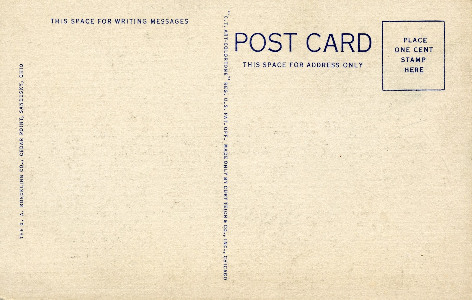 A Change In Scenery: Cedar Point postcards