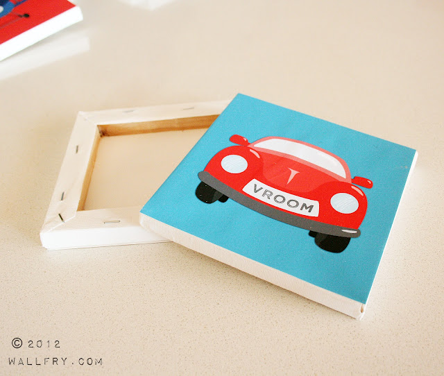 WallFry | Wall Art for Small Fry: Mount your pictures on canvas - DIY