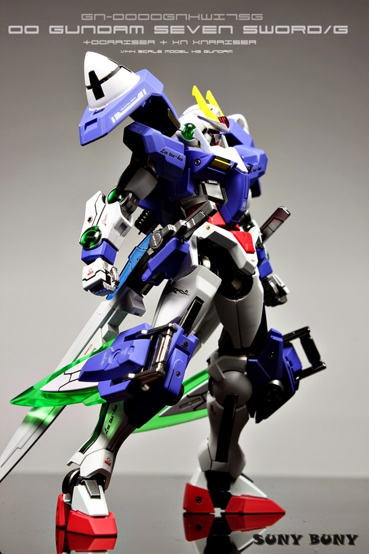 HG 1/144 Seven Sword/ G + 00 Raiser + XN "Perfect Raiser" Custom Build