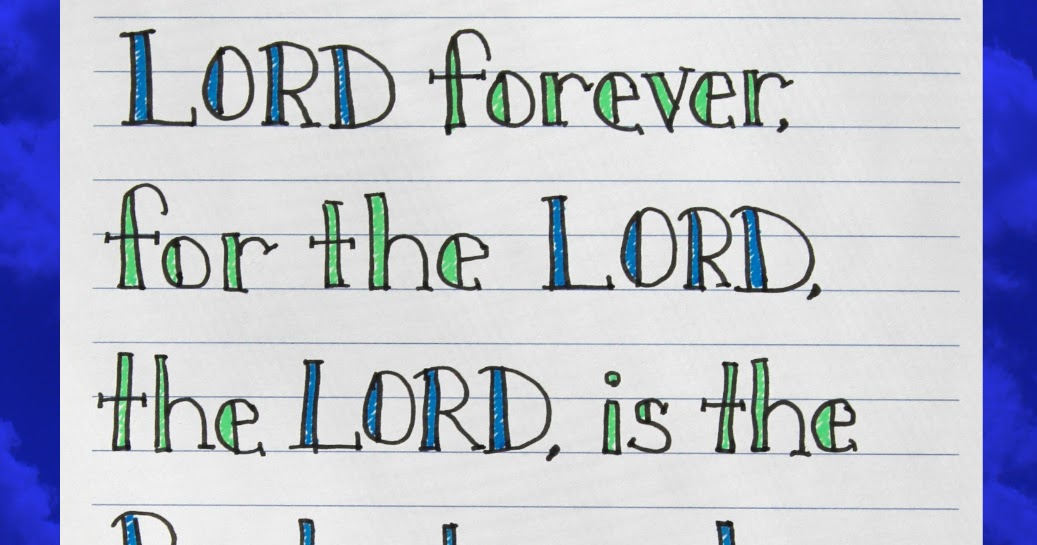 Home Sweet Life: Isaiah 26:4