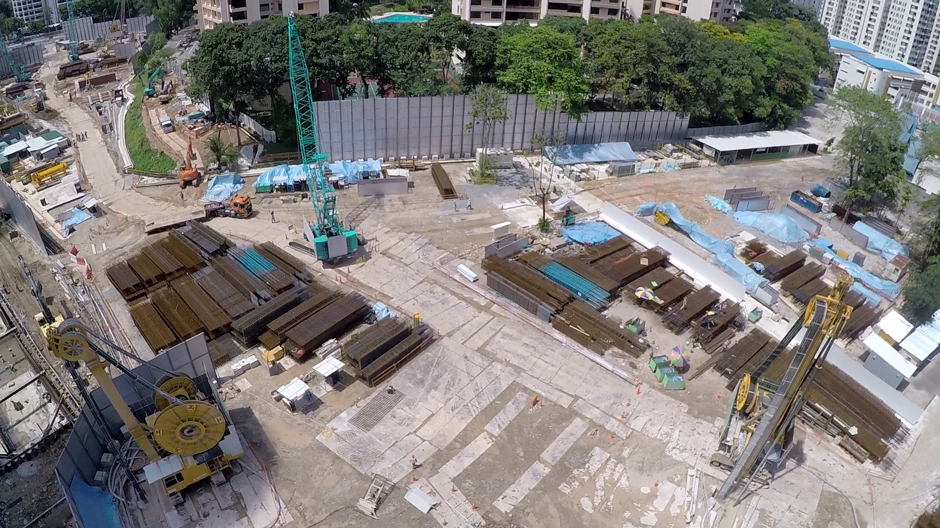 Thomson Line Construction: Great World D-walls (II)