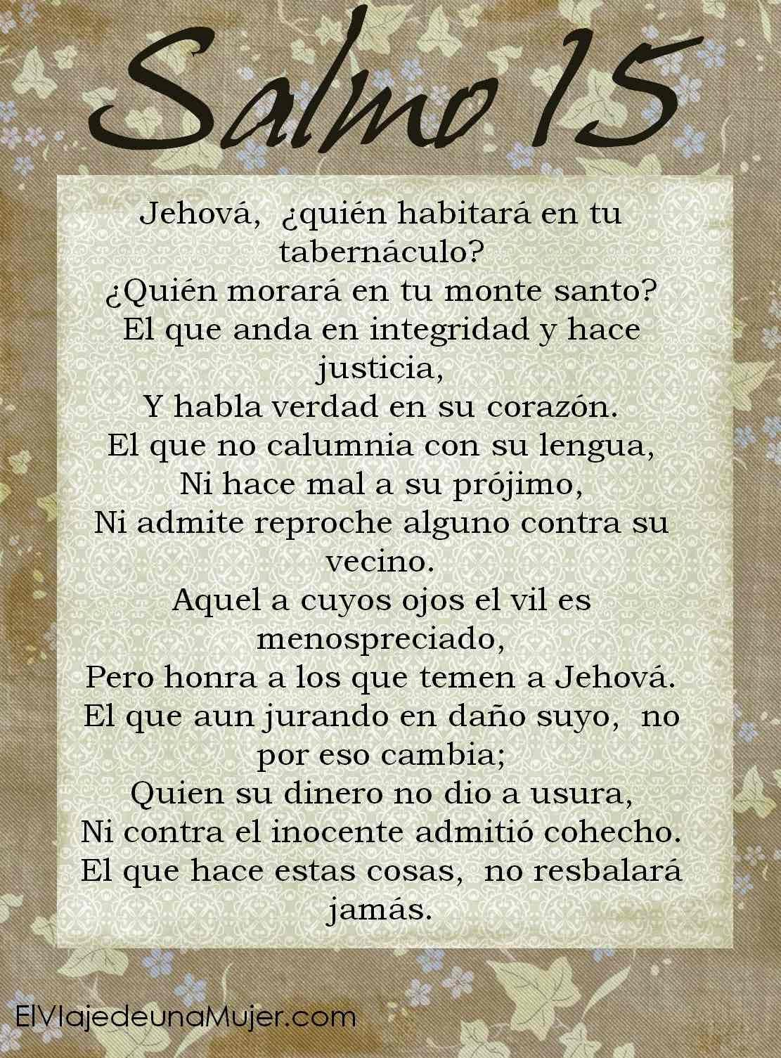 La mujer que quiero ser {Salmo 15}