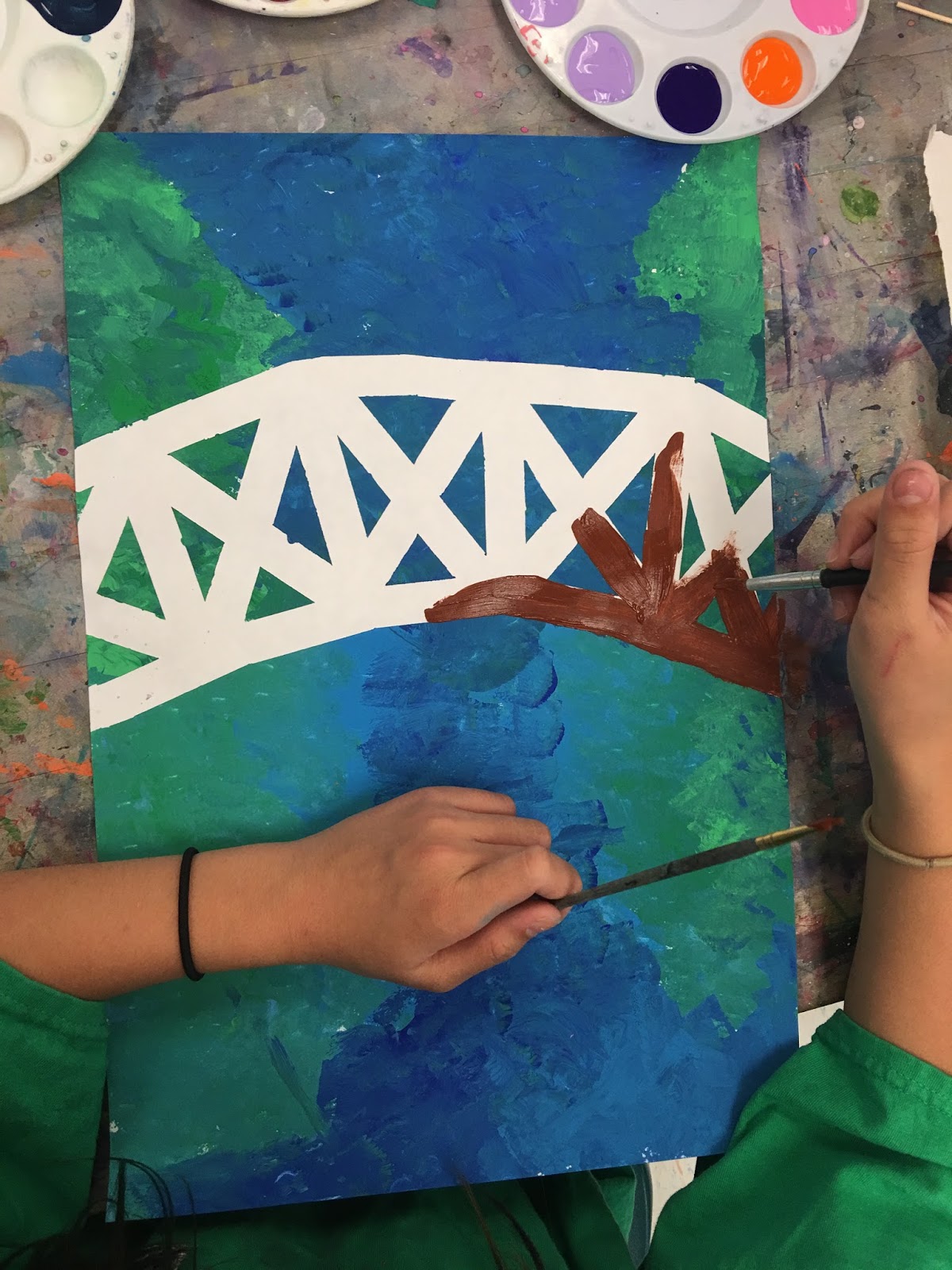 Art Room Blog: 4th Grade Monet's Bridge...