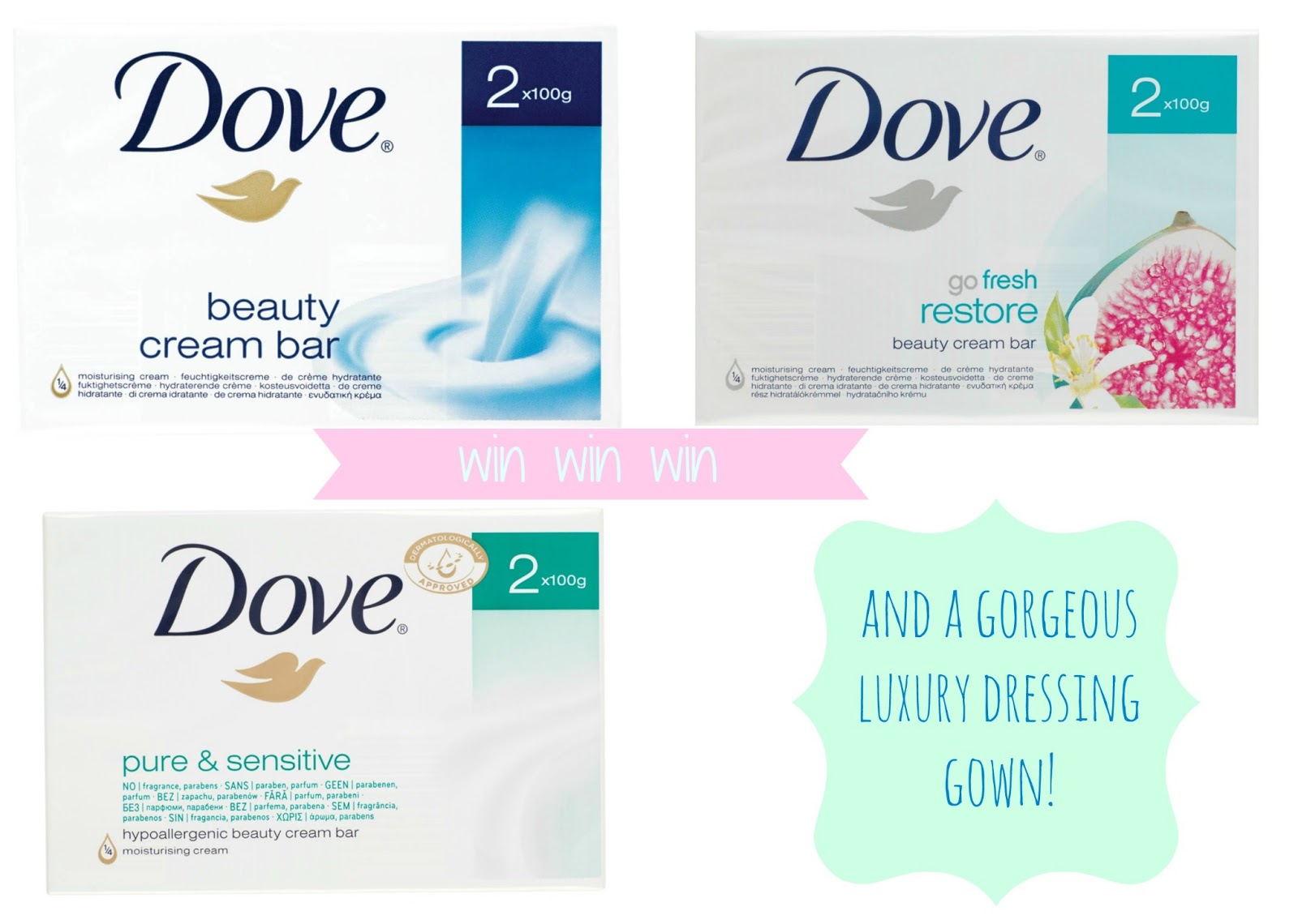 Dove Beauty Bar & Luxury Dressing Gown Competition | Blog Me Beautiful