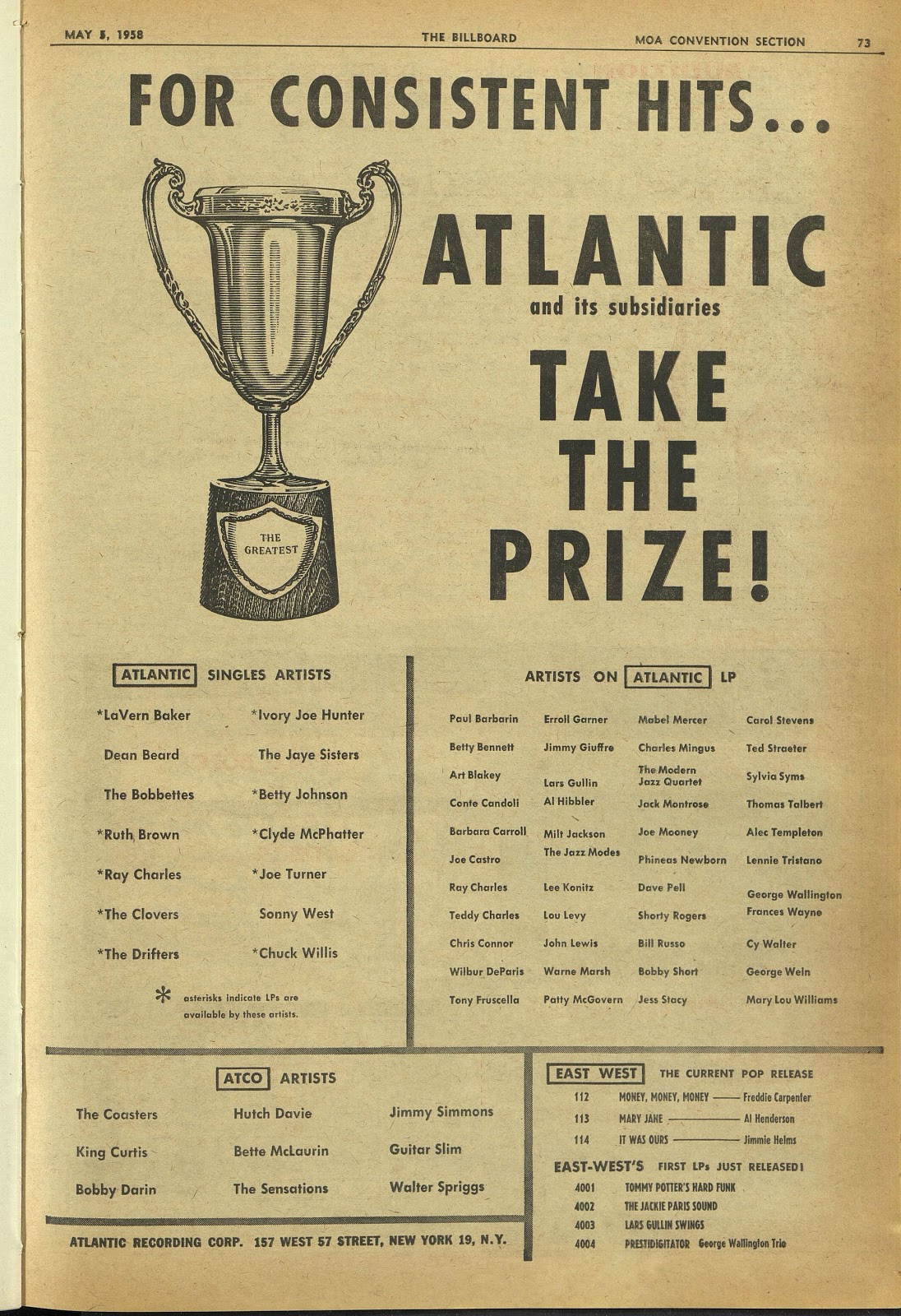 Ray Charles Video Museum: Ray Charles Is In Town - Chronology 1958