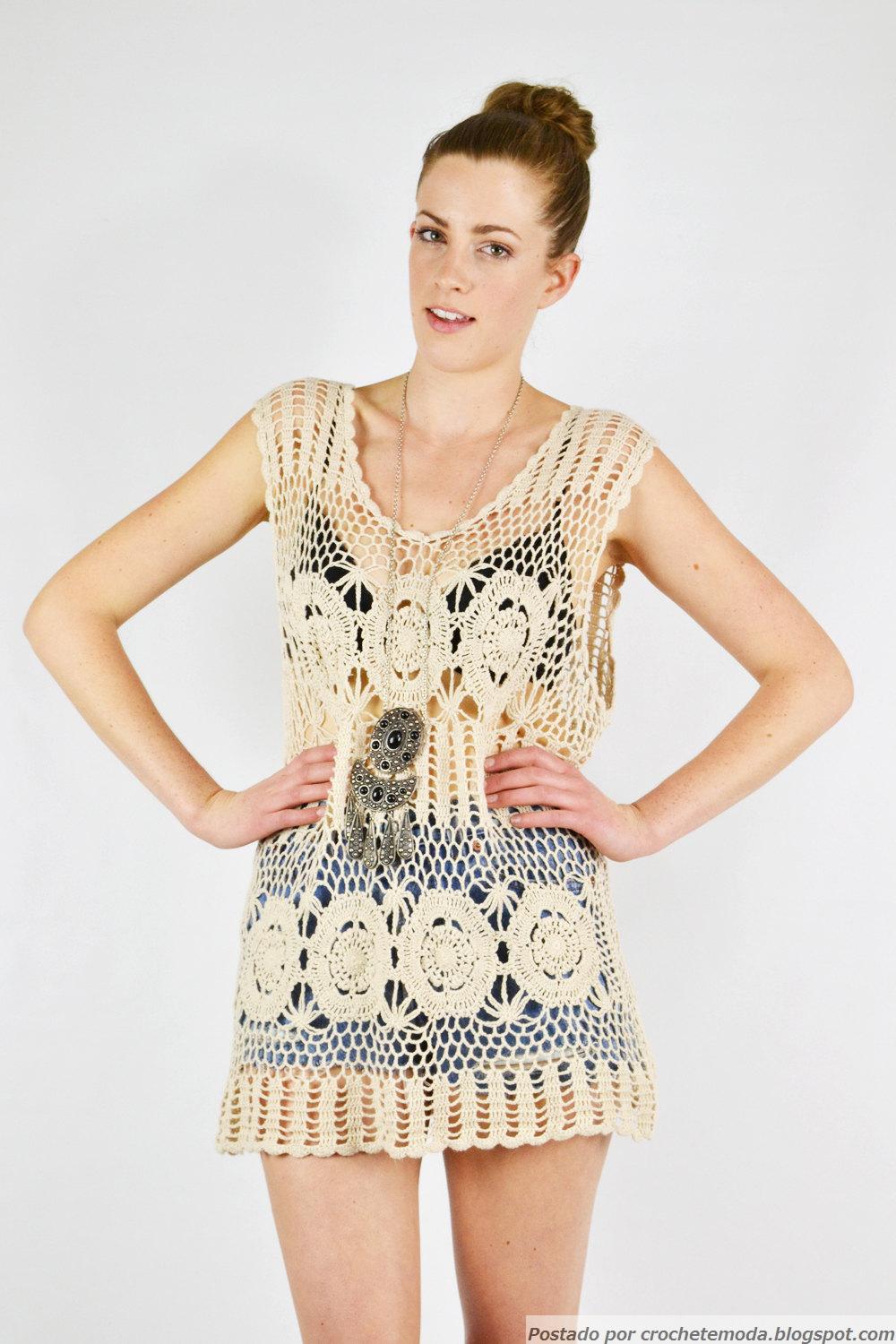 Crochetemoda Blog: Vestido de Crochet