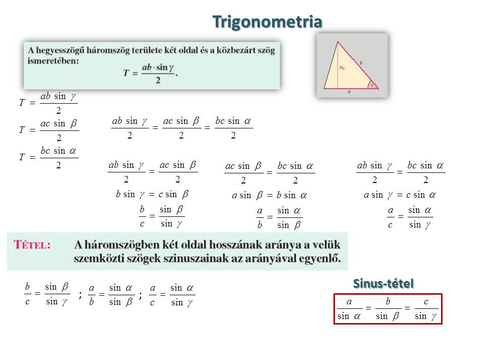 Matek-segéd 11E: 12.08 - Sinus-tétel