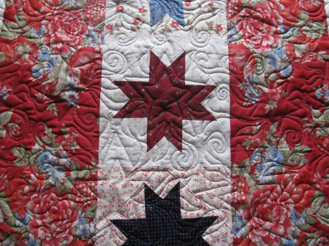 Cozy Little Quilts: Flag of Valor back from the quilter " Star Spangled