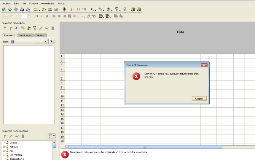 Compartiendo Tips De Oracle Error Single Row Subquery Returns More Than One Row En Discoverer Plus