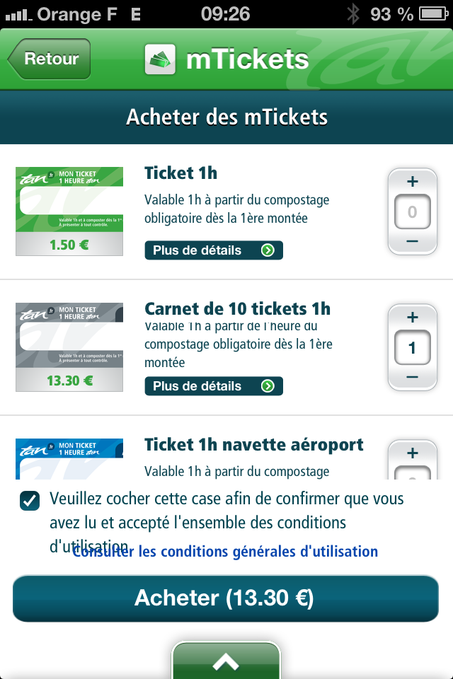 MobiPhone: Vente de tickets sur mobile à la TAN (Nantes)