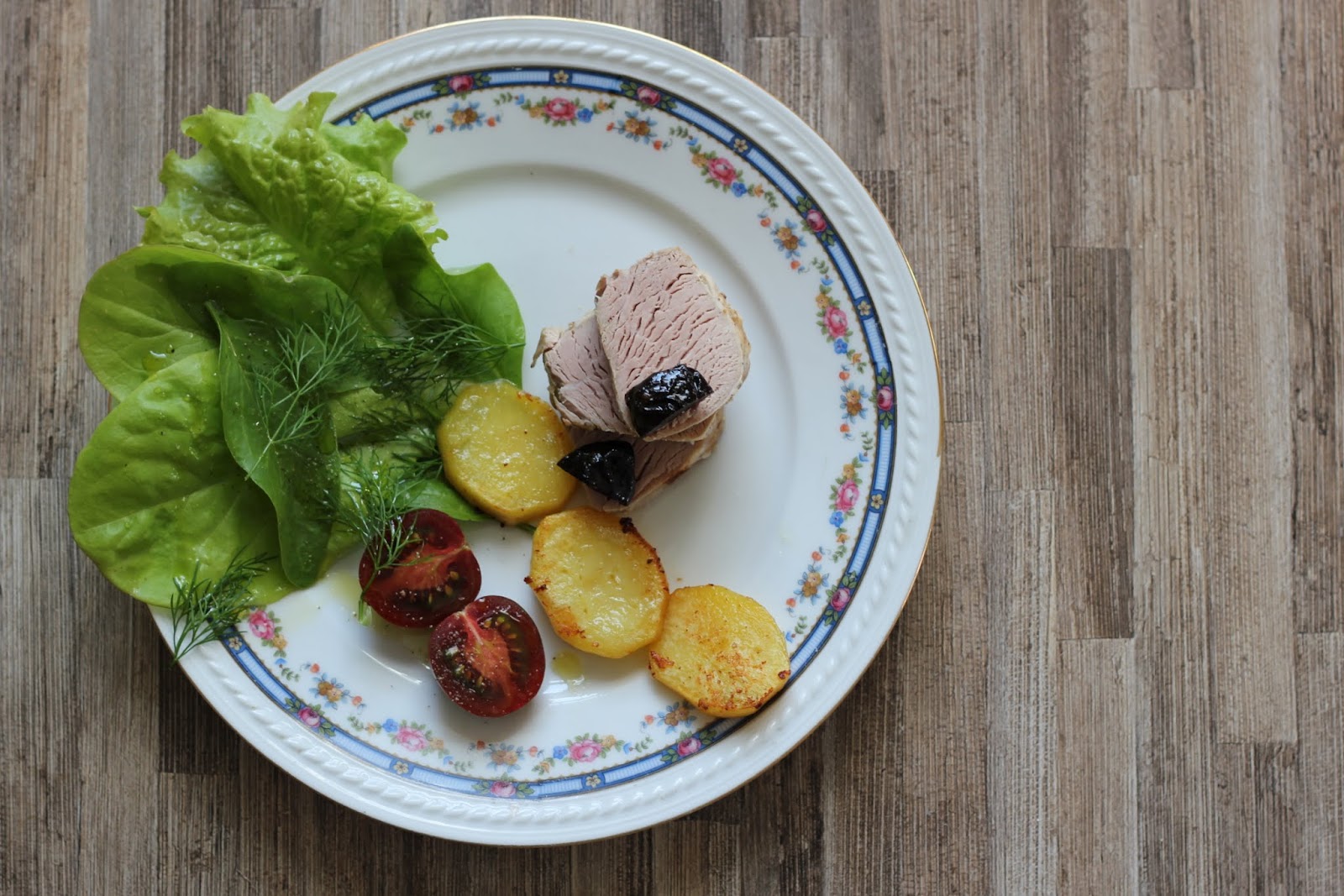 Braškės su pipirais: Svieste kepta kiaulienos išpjova