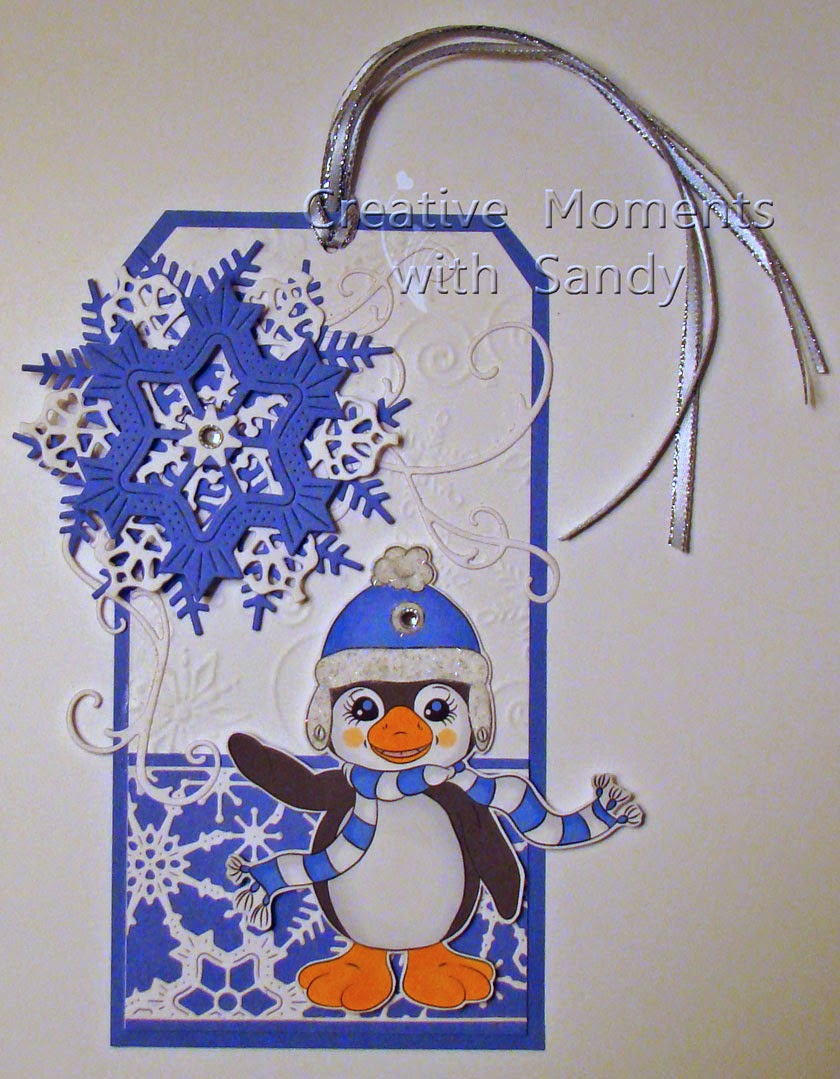 Penguin Snowflake Tag - Cheery Lynn Designs Inspiration Blog