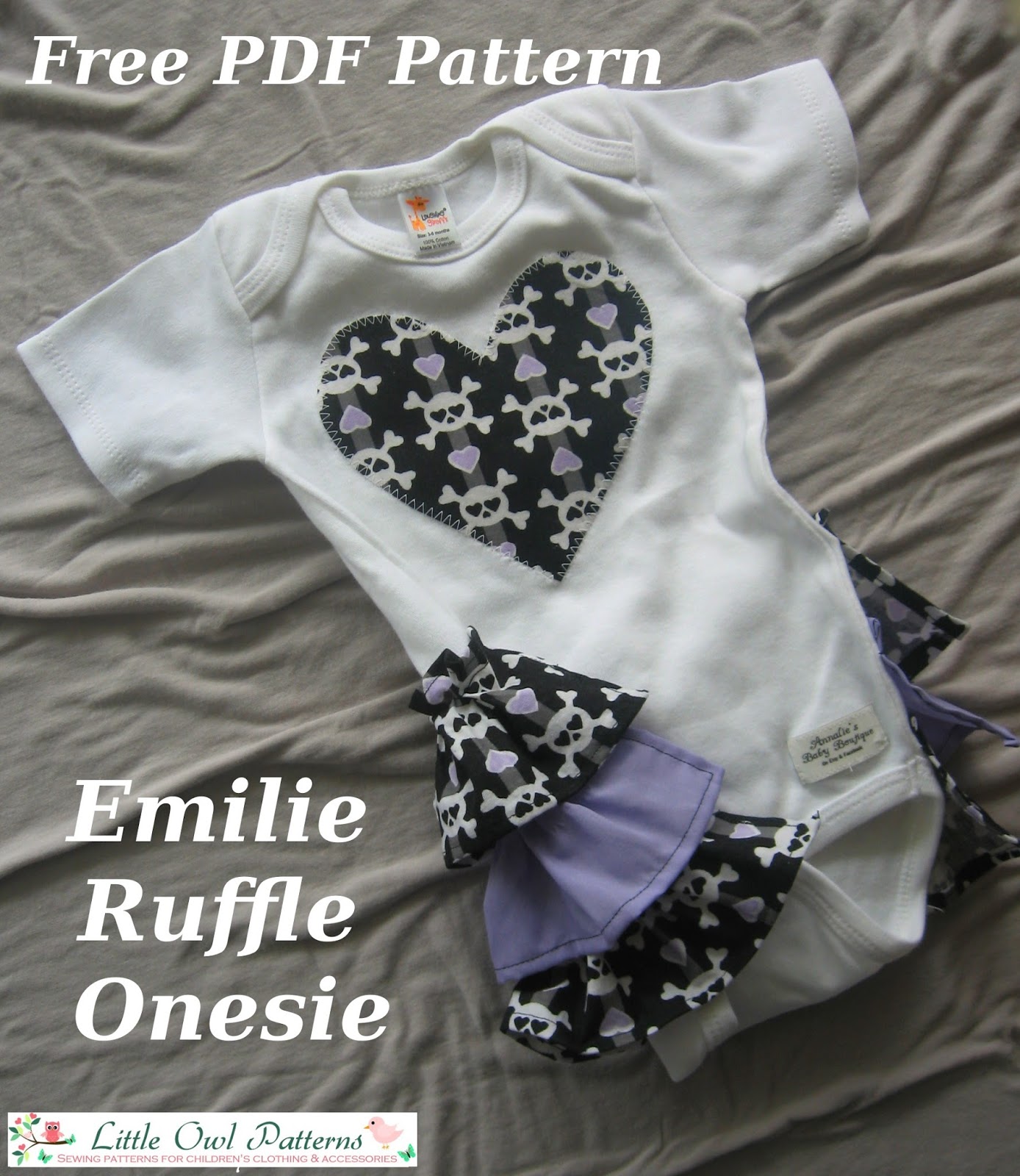 Supermommy!...or not.: Emilie Ruffle Onesie - FREE Pattern!