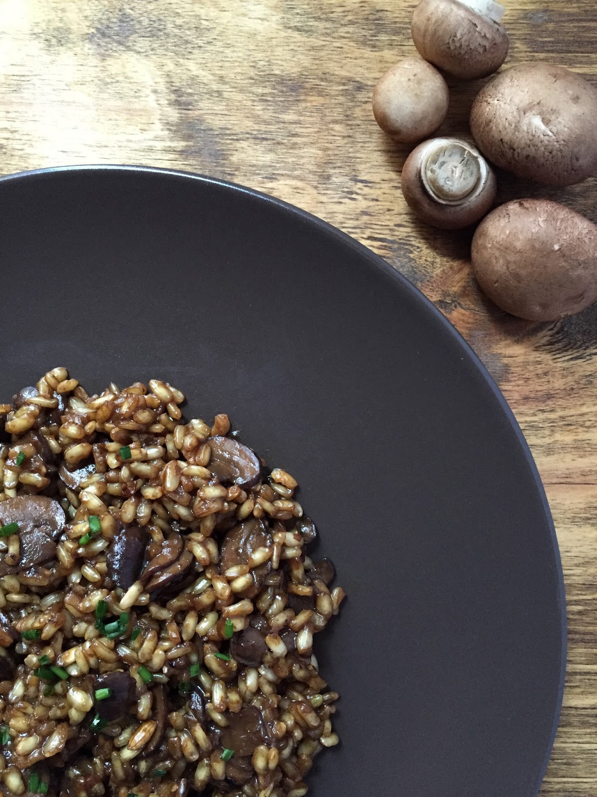 Inglourious Bananas: Mushroom Brown Rice Risotto // Risotto integrale ...