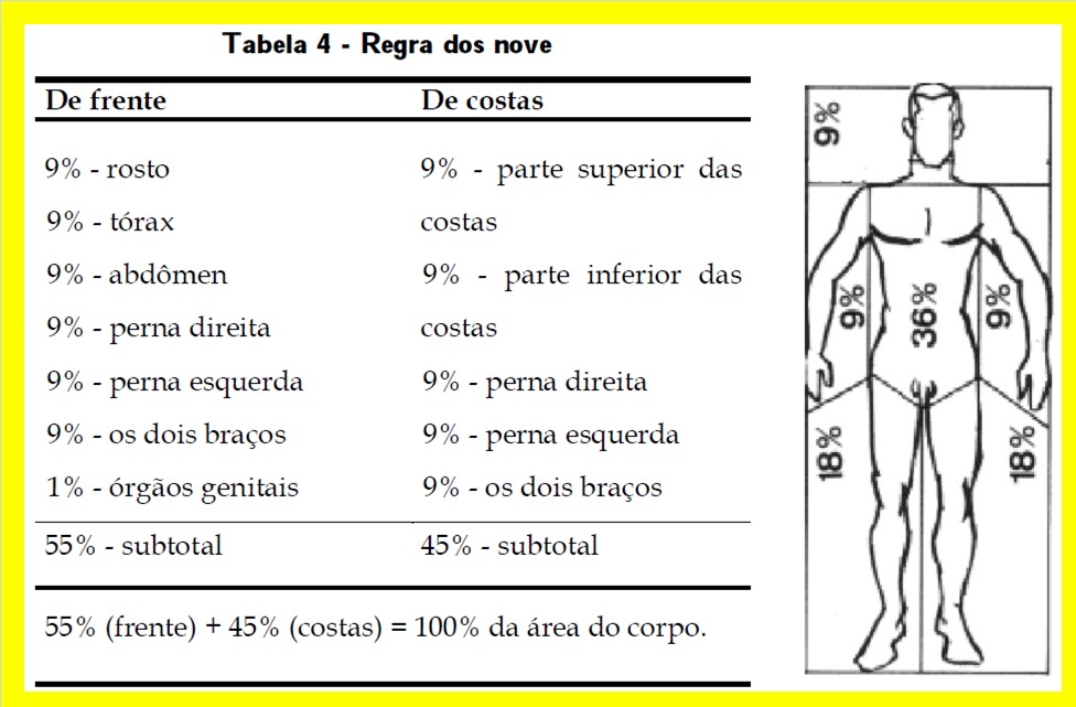Bombeiroswaldo: Queimaduras – Profundidade – Extensão – Localização