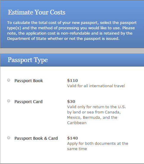 How To Calculate Fees For U.S Passport - VSolution