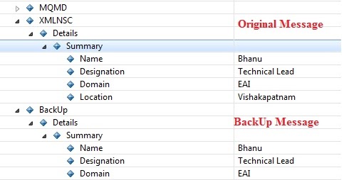 Bhanu WMB: Backup Of Input Message