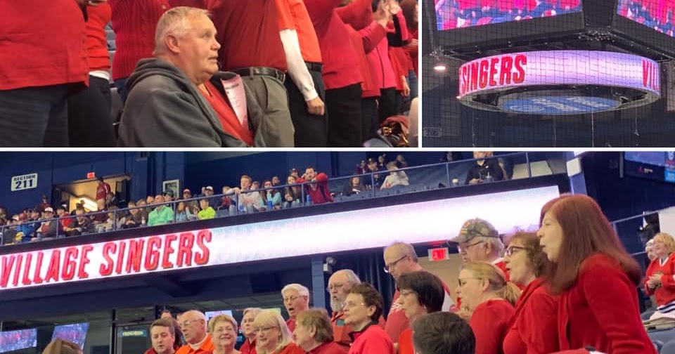 The Village Singers: Singing at Chicago Wolves hockey game at Allstate ...