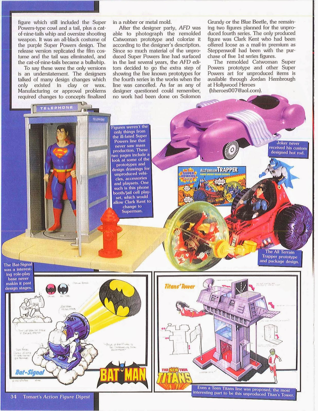 The Dork Review: Tomart Action Figure Digest: Super Powers Action Figures