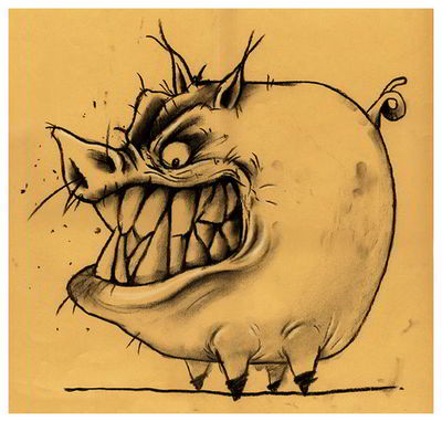 Bizatacora: El Chancho Encadenado